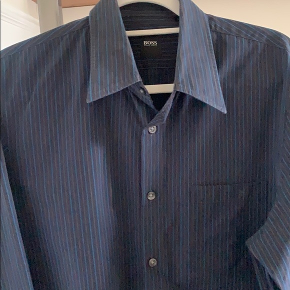 Hugo Boss | Shirts | Hugo Boss Stripes Shirt Size L | Poshmark